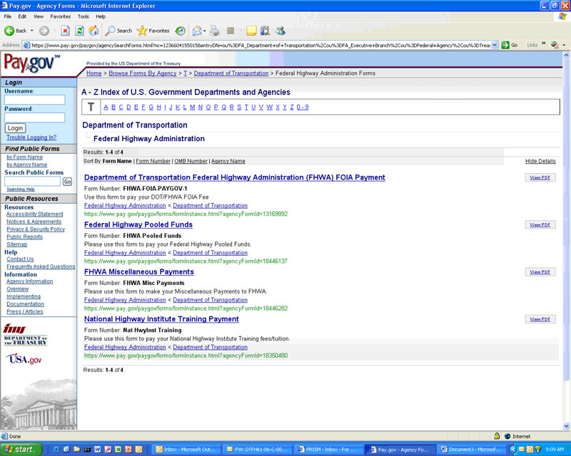 Pay.gov Instructions