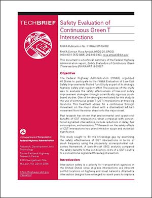Index - Safety Evaluation of Continuous Green T Intersections ...